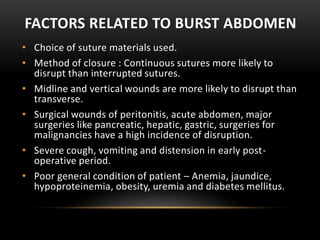 Burst abdomen | PPT