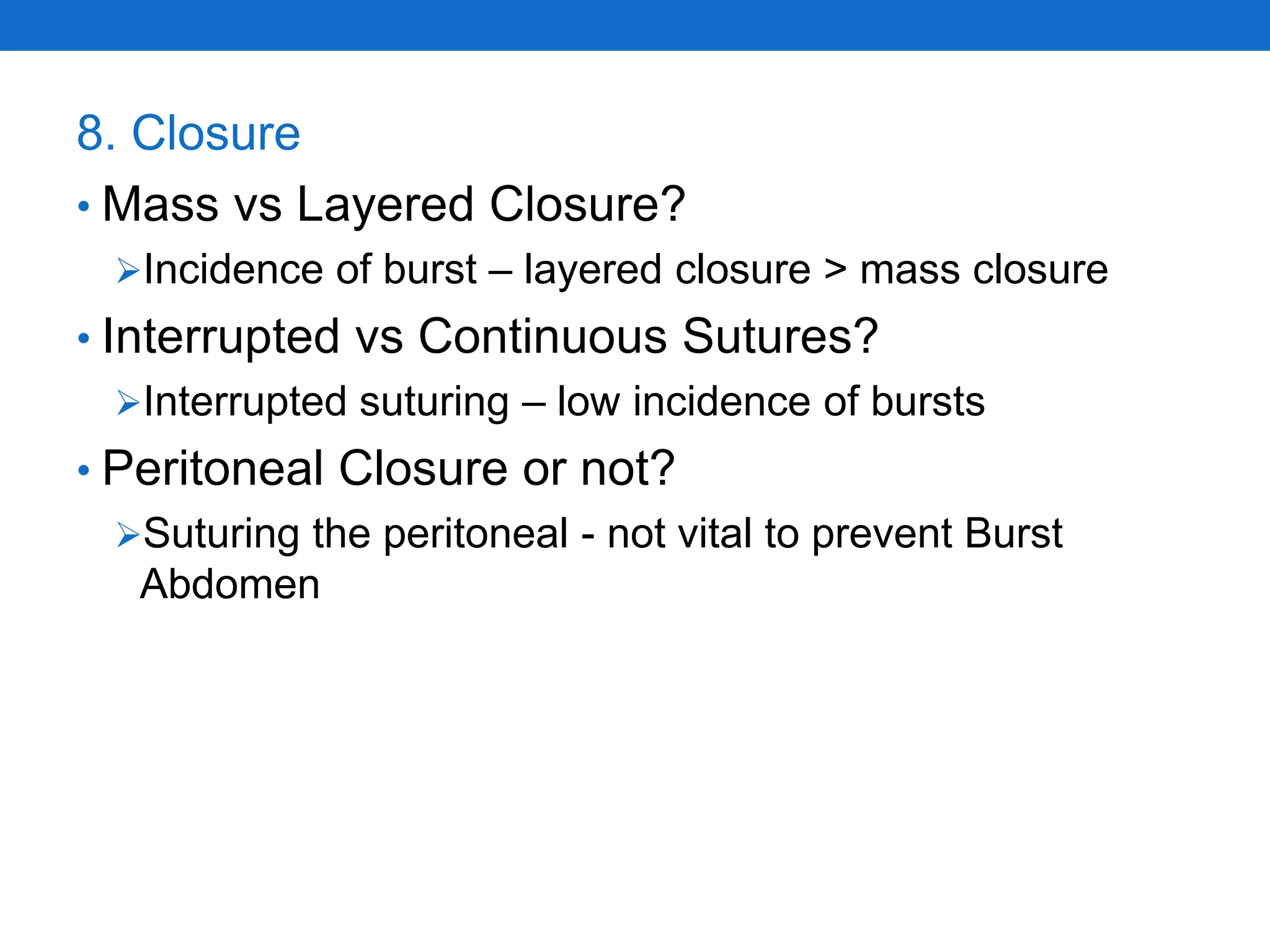 Burst abdomen | PPTX