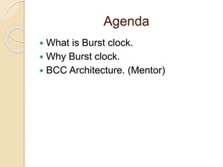 Burst clock controller | PPTX