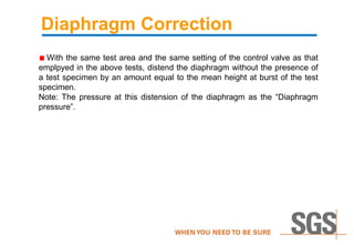 Bursting Strength ISO 13938-2 (Part-II) | PPTX