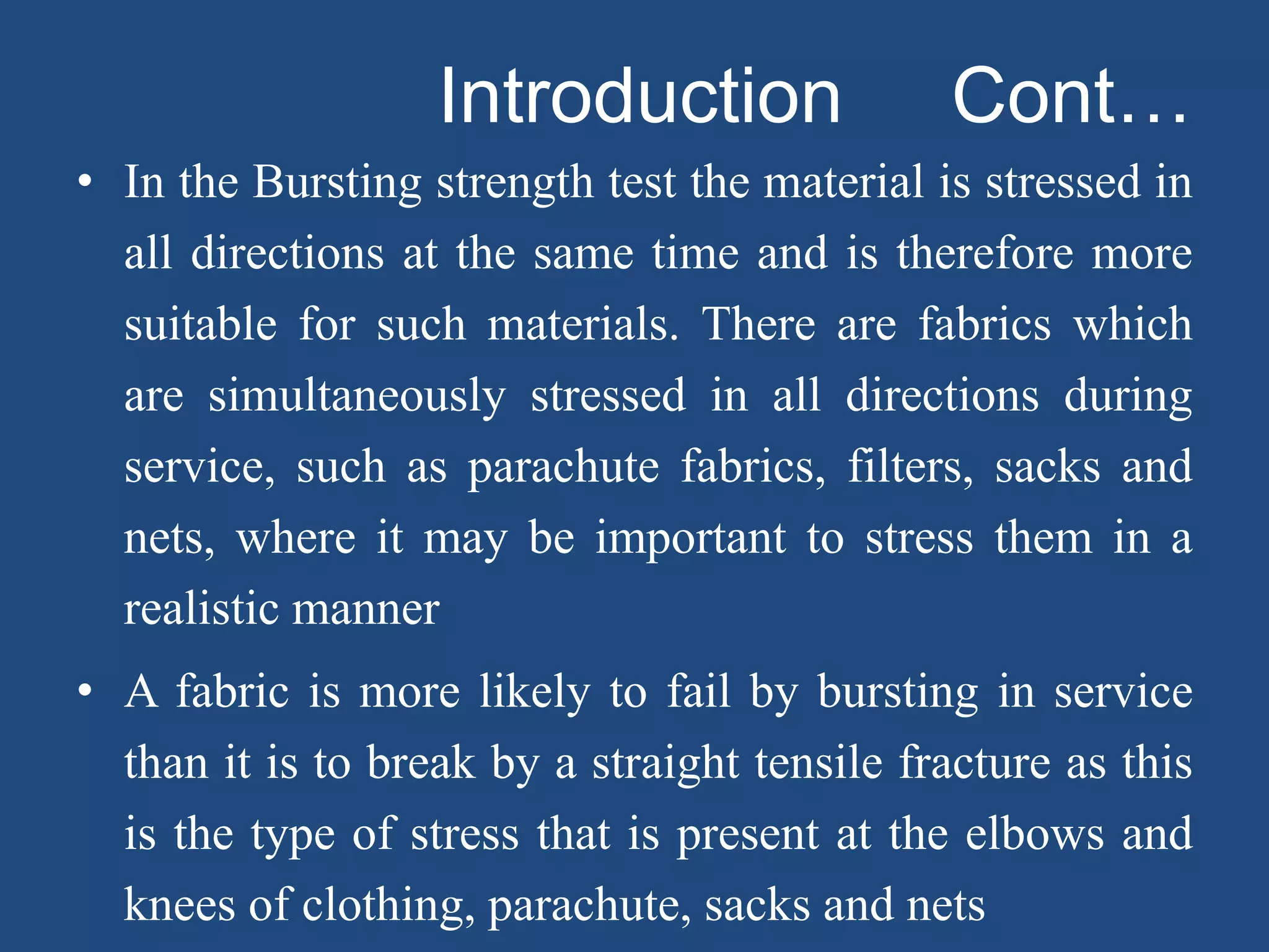 Bursting strength test | PPTX