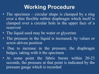 Bursting strength test | PPTX
