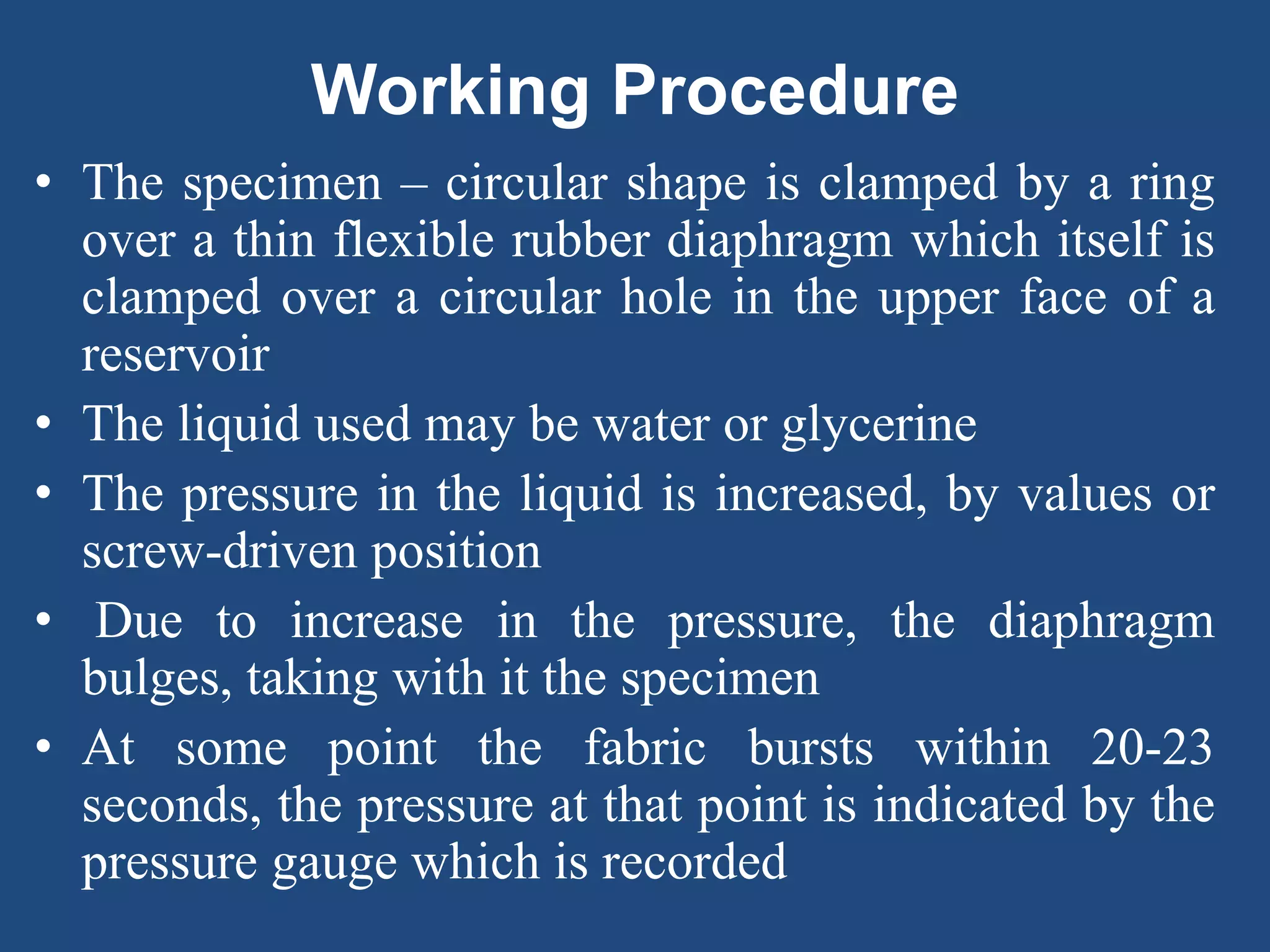 Bursting strength test | PPTX