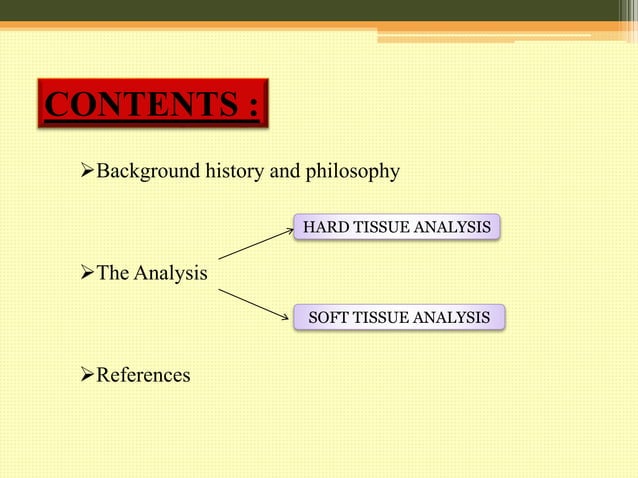 BURSTONE ANALYSIS : C.O.G.S ( HARD & SOFT TISSUE) | PPTX | Dental ...