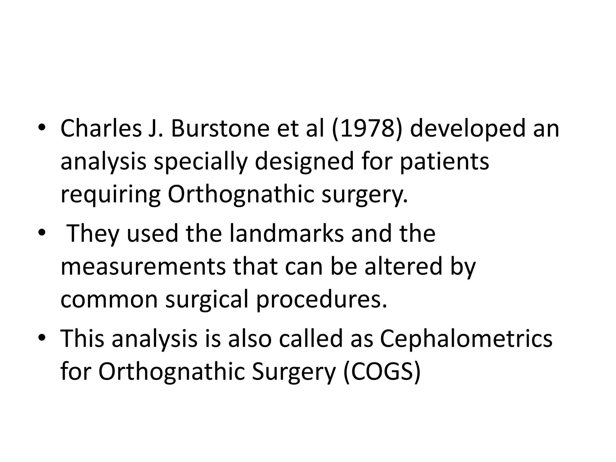 Burstone analysis | PPTX