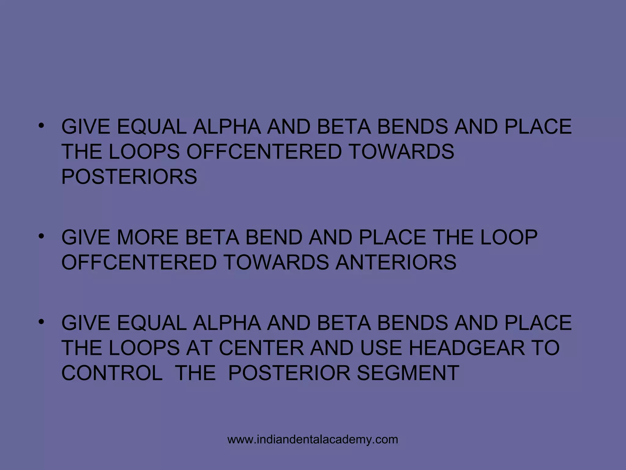 Burstone’s T Loop | PPT