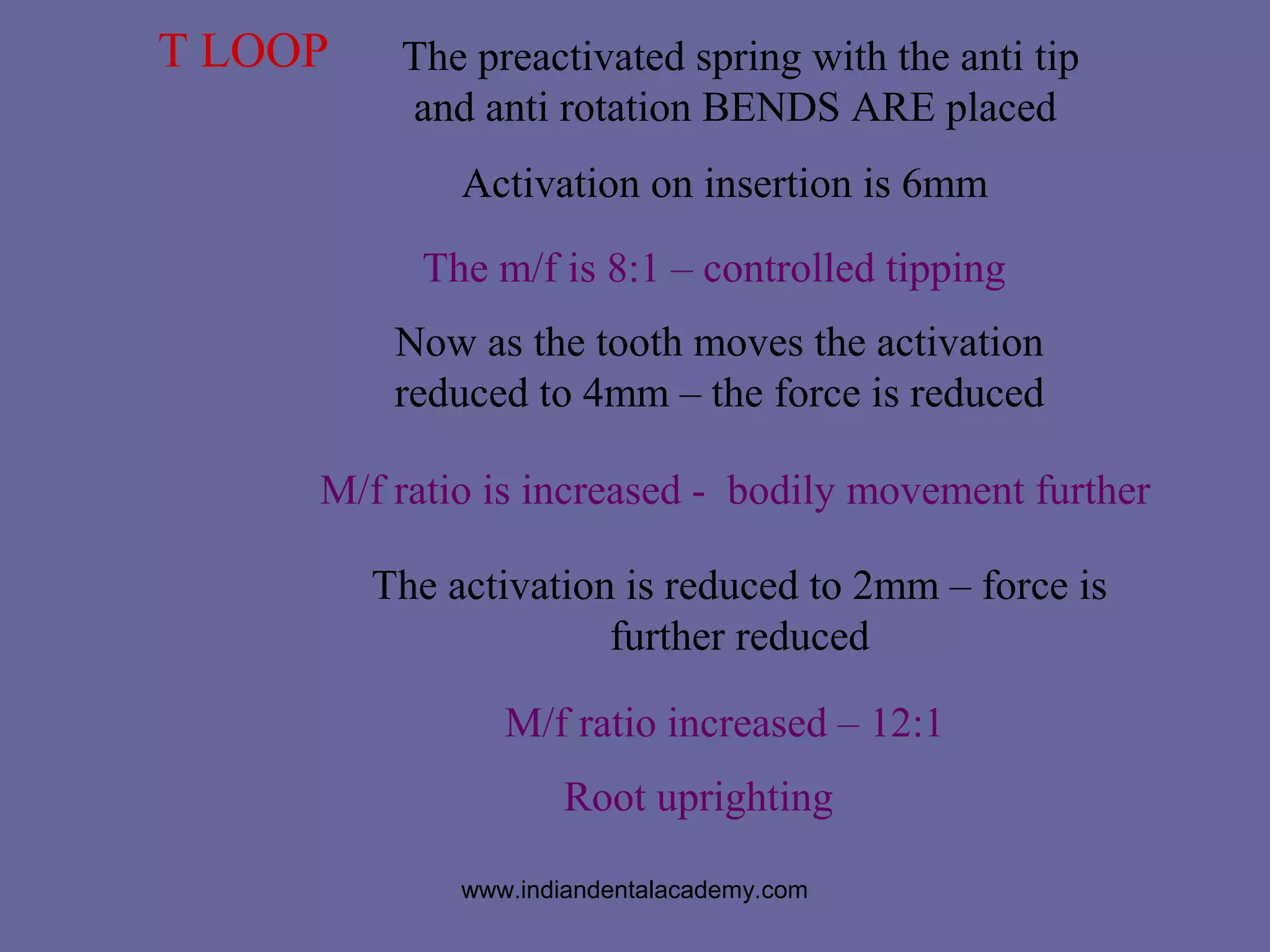 Burstone’s T Loop | PPT