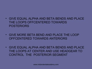 Burstone’s T Loop | PPT