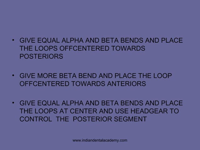 Burstone’s T Loop | PPT