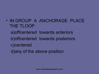 Burstone’s T Loop | PPT