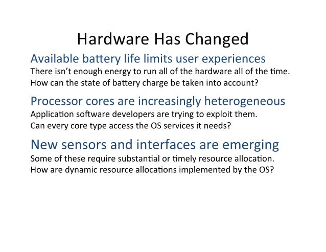 Resource Management for Computer Operating Systems Resource Management for Computer Operating Systems