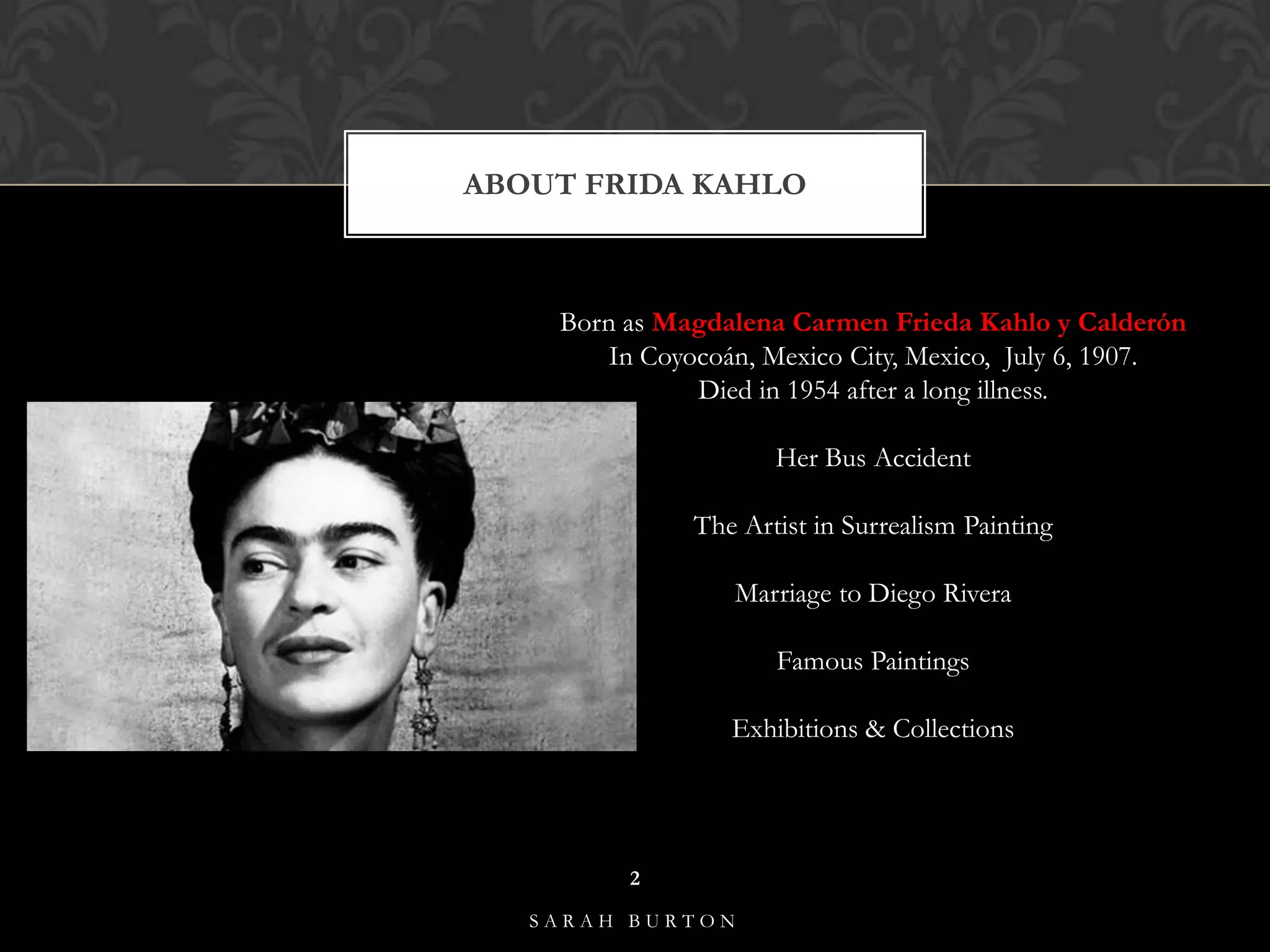 Frida Kahlo PowerPoint Assignment | PPSX