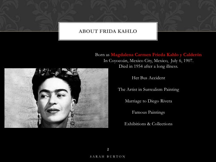 Frida Kahlo PowerPoint Assignment