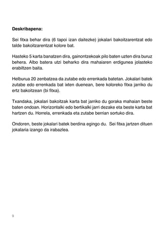 Buru kalkulua kartekin | PDF