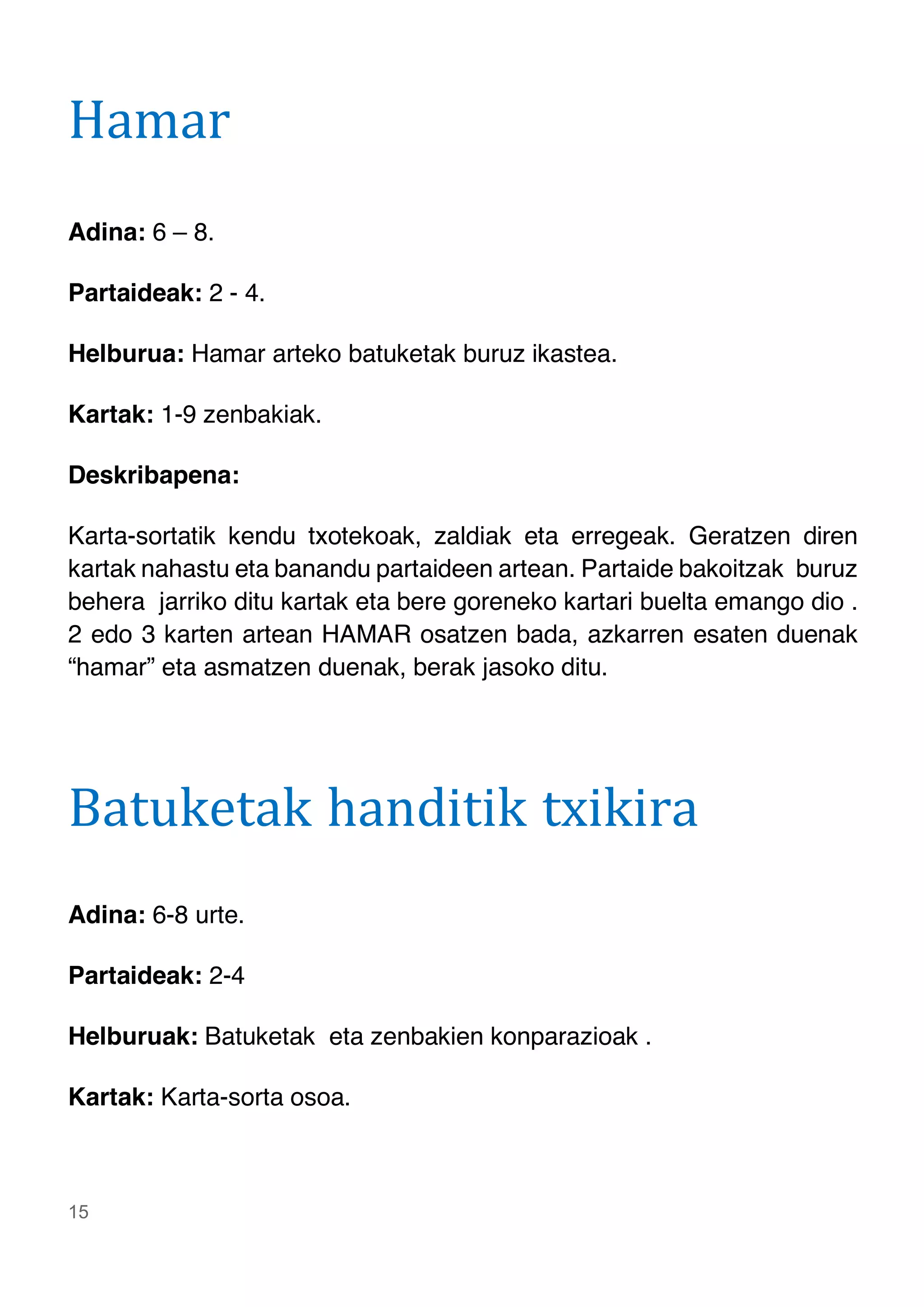Buru kalkulua kartekin | PDF