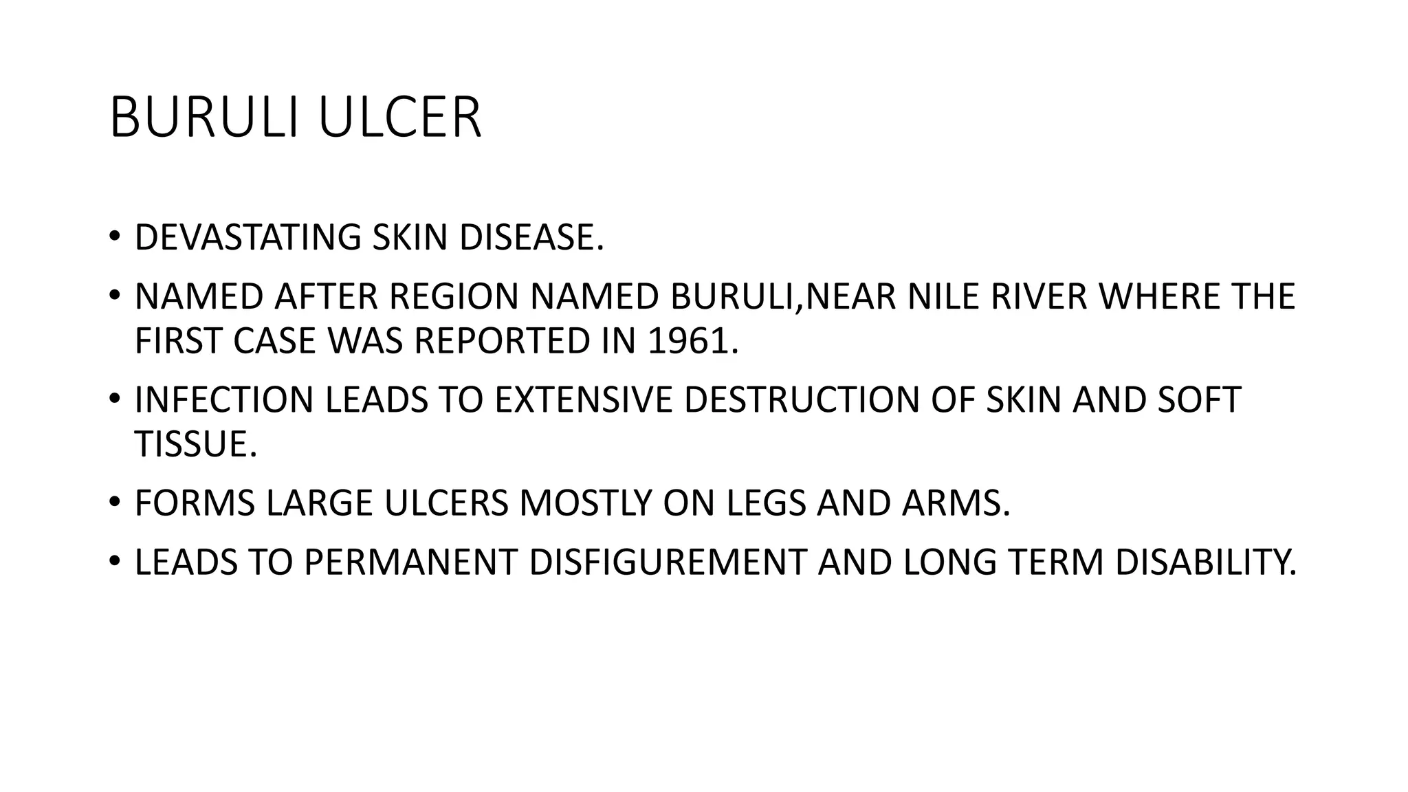 BURULI ULCER.pptx, MEDICAL MICROBIOLOGY. | PPTX