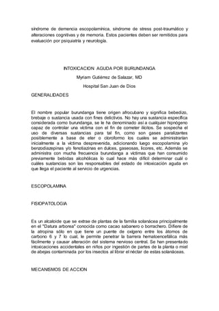 Burundanga | DOCX