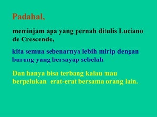 BURUNG DENGAN SEBELAH SAYAP | PPS