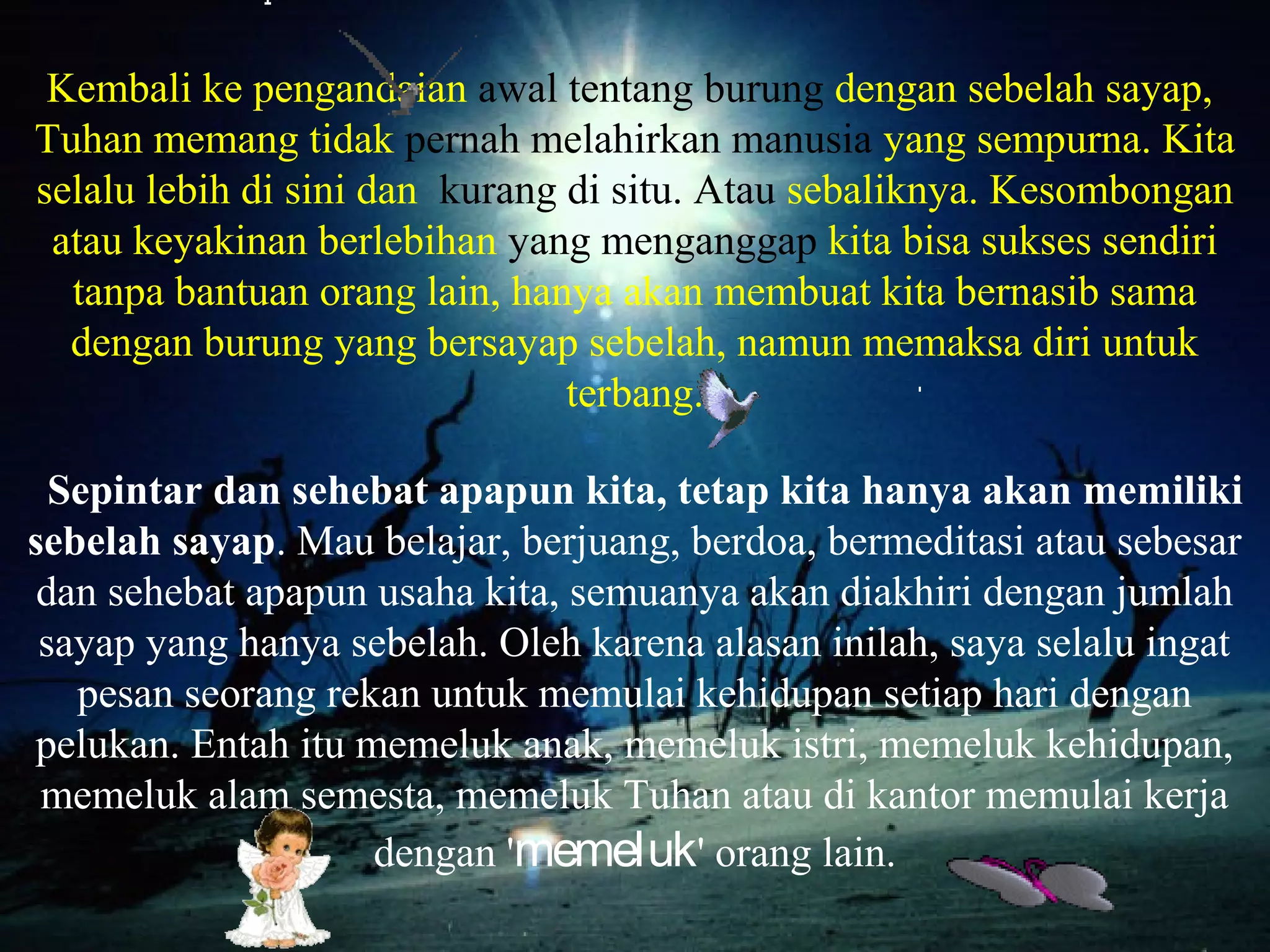 Burung sayap sebelah | PPS