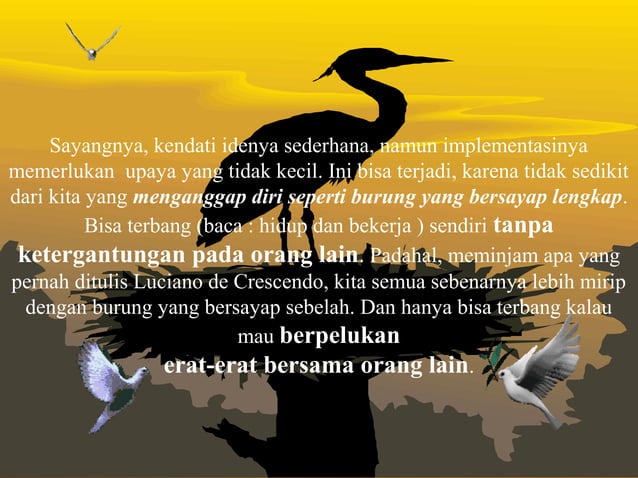 Burung sayap sebelah | PPS