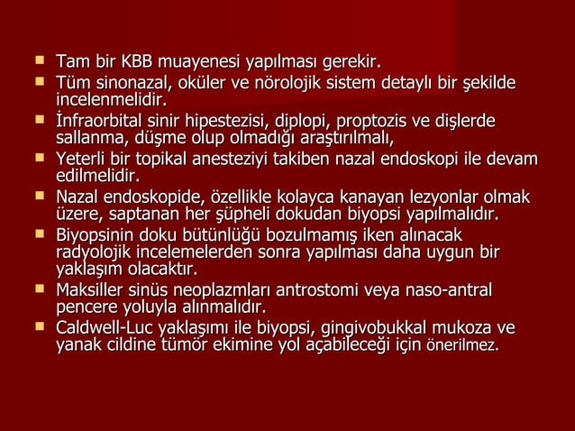 Burun ve paranazal sinüs, nazofarinks kanserleri (fazlası için www ...