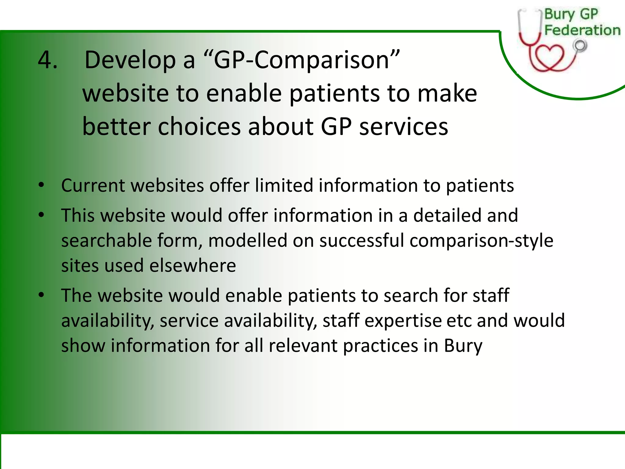 Bury Easy-GP project | PPTX