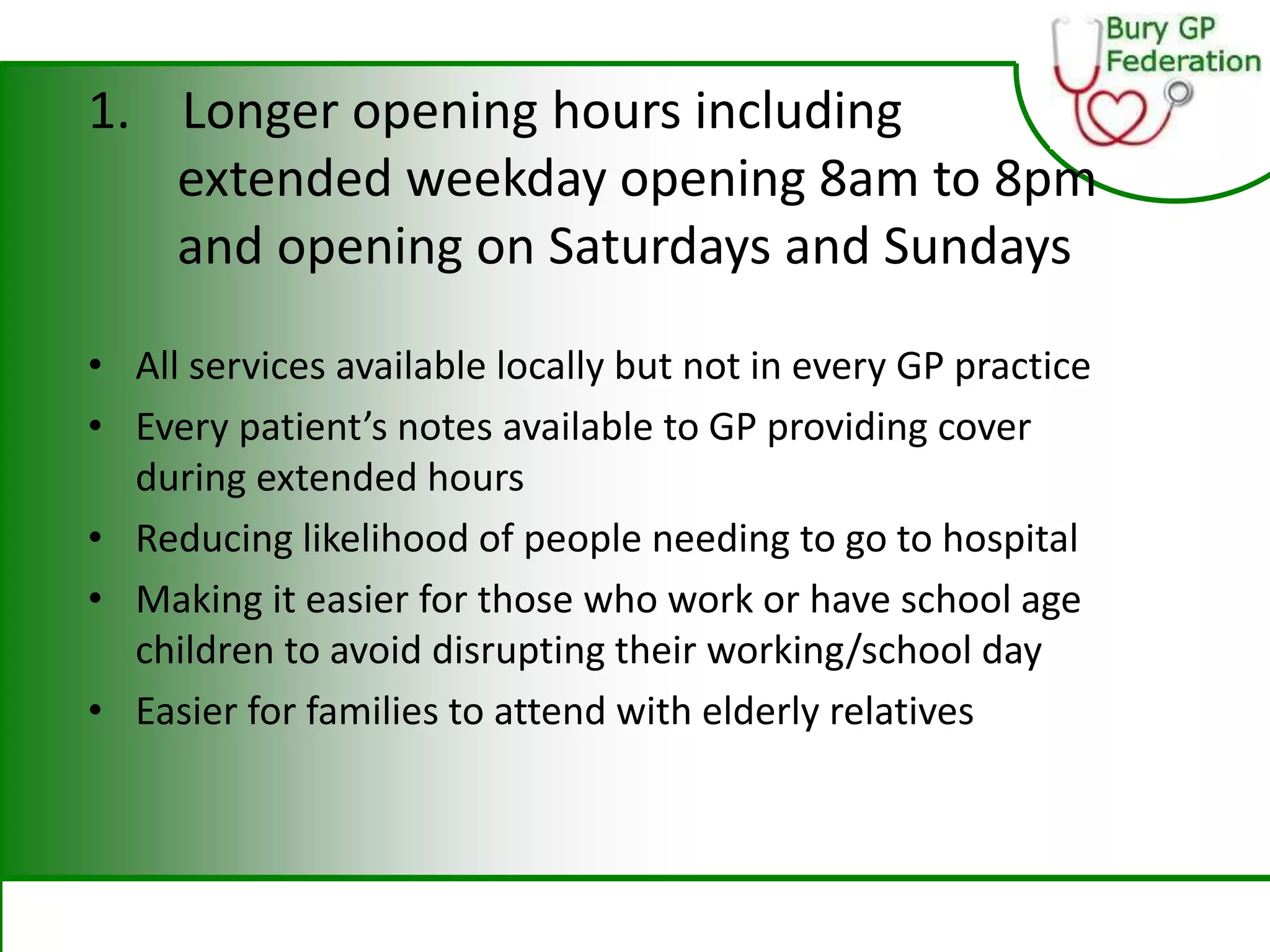 Bury Easy-GP project | PPTX