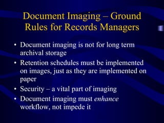Document Imaging Technology: Increasing Business Productivity | PPT