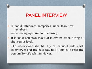 Interview and it's Various Types | PPTX