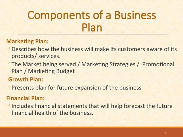 entrepreneurship business plan PPT.ppt