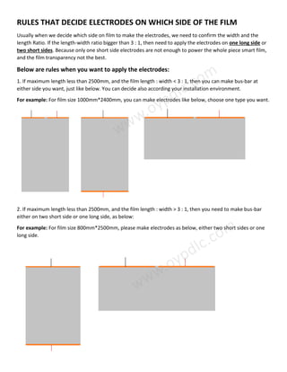 Bus bar electrode applying rules | PDF