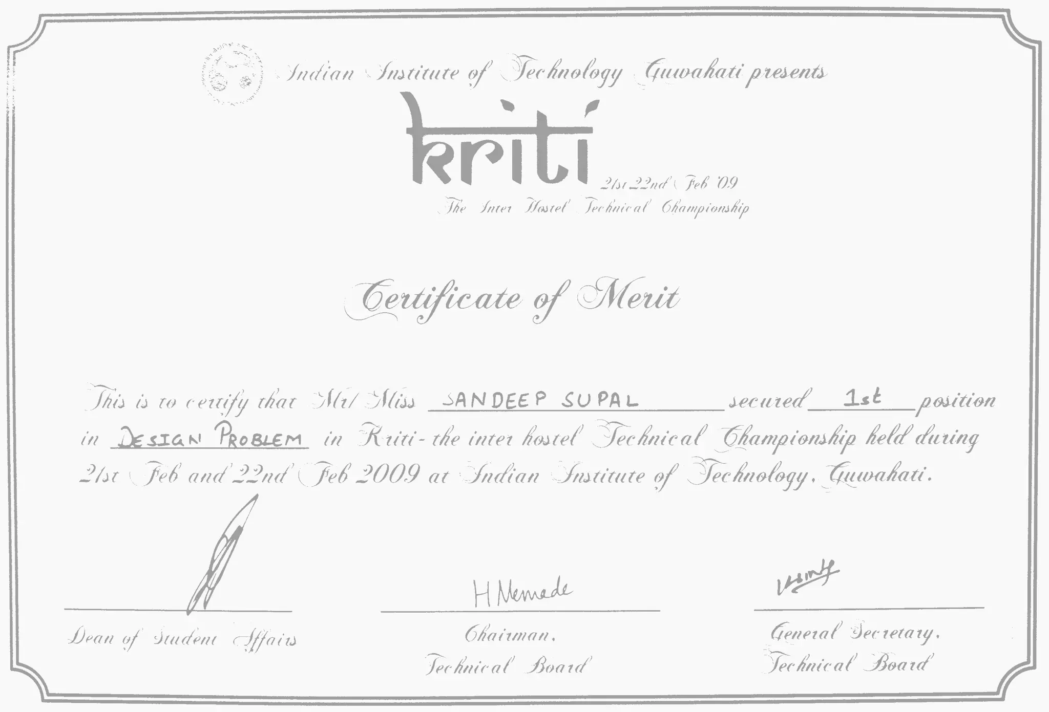 Bus Design Certificate | PDF