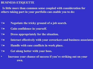 Bus. Etuquette | PPT
