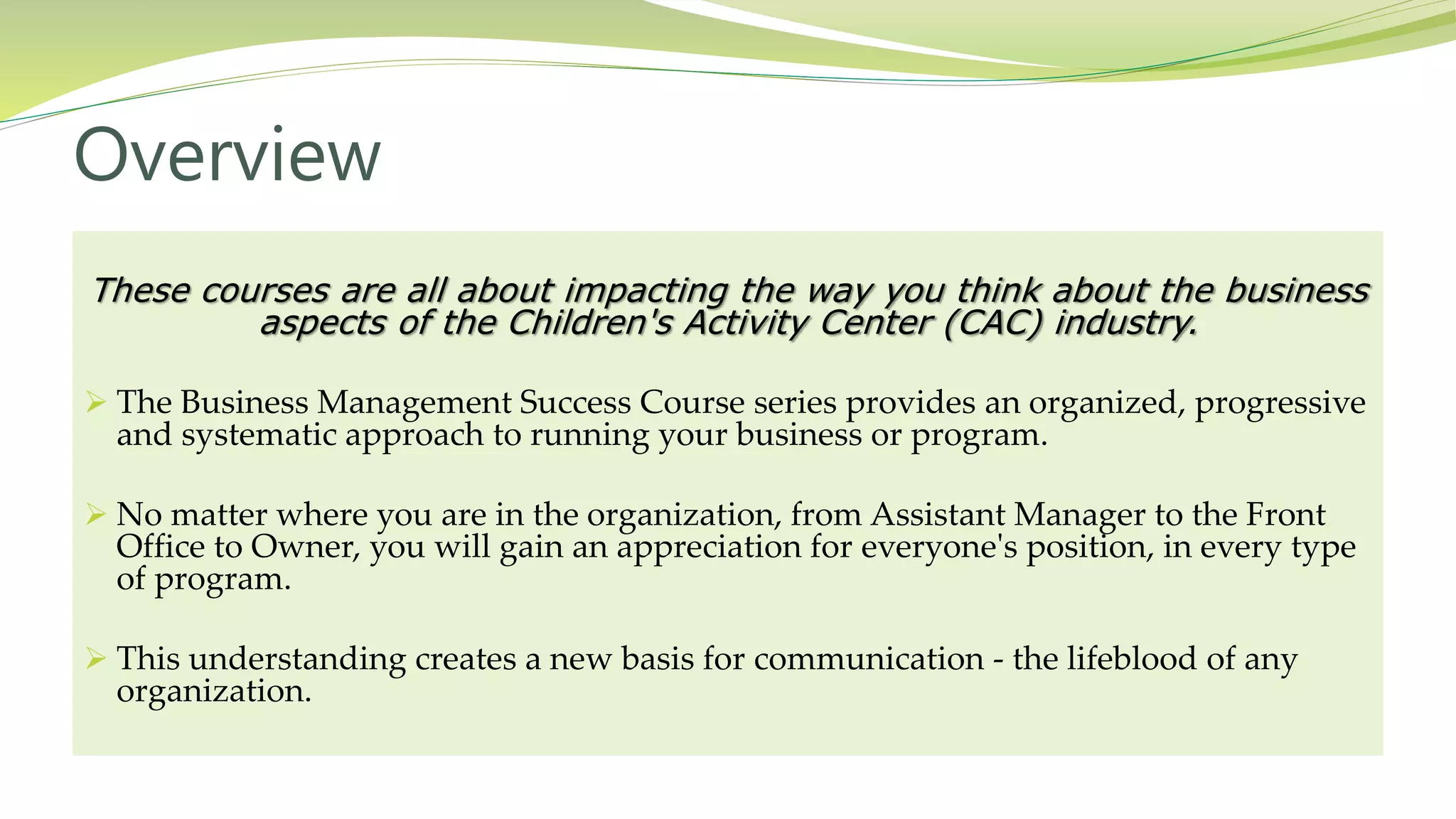 3rd Level Consulting: Bus101 Introduction | PPTX