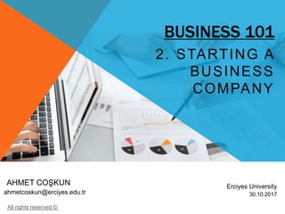 BUS101_2.Starting A Business | PPT