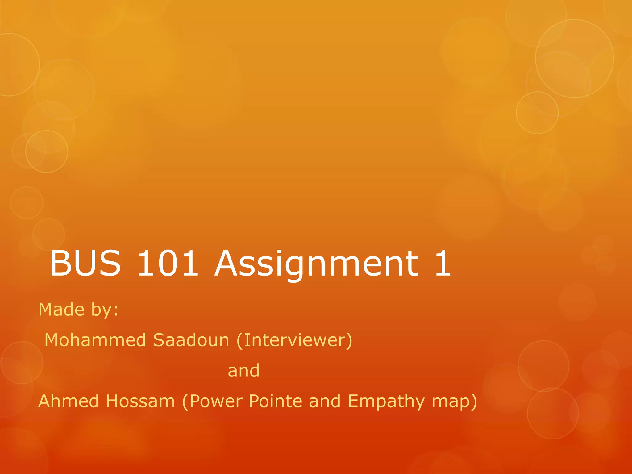 PSU Bus101 Dr. Mikhail | PPTX