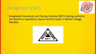 Bus101 class presentation on Maggi | PPTX