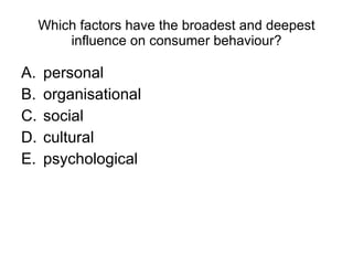 Bus169 Kotler Chapter 05 | PPT