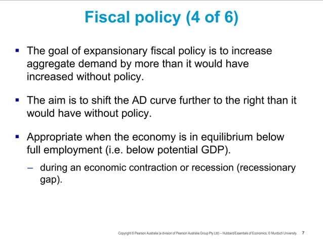 Fiscal policy PPT, ECONIMCS, Macroeconomics | PPT