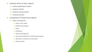 choosing the right type of report | PPTX