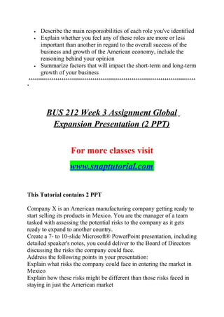 Bus 212 Effective Communication / snaptutorial.com