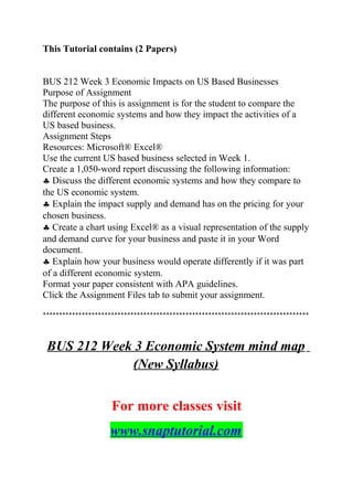 Bus 212 Effective Communication / snaptutorial.com