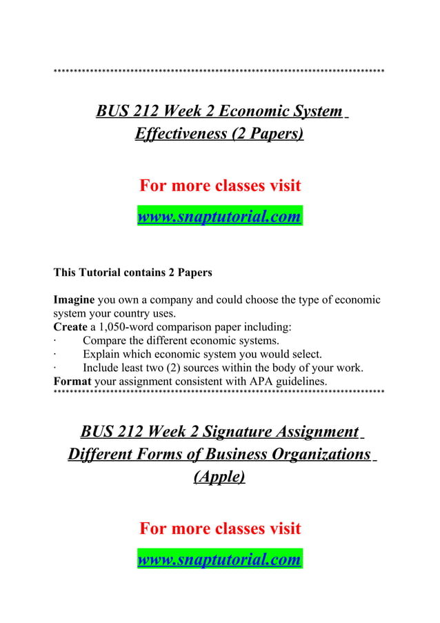 Bus 212 Effective Communication / snaptutorial.com