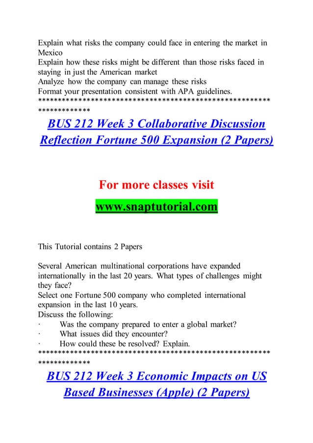 Bus 212 Education Organization / snaptutorial.com