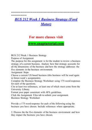 Bus 212 Education Organization / snaptutorial.com