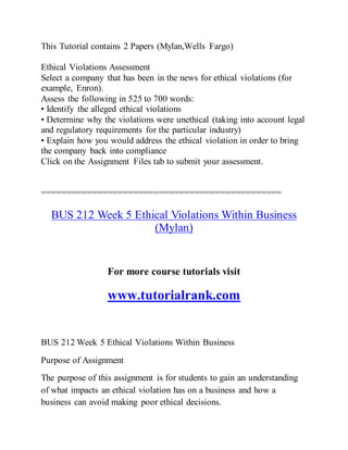 BUS 212 Effective Communication/tutorialrank.com