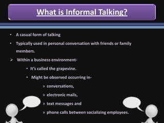 Business Communication (Talking) | PPT