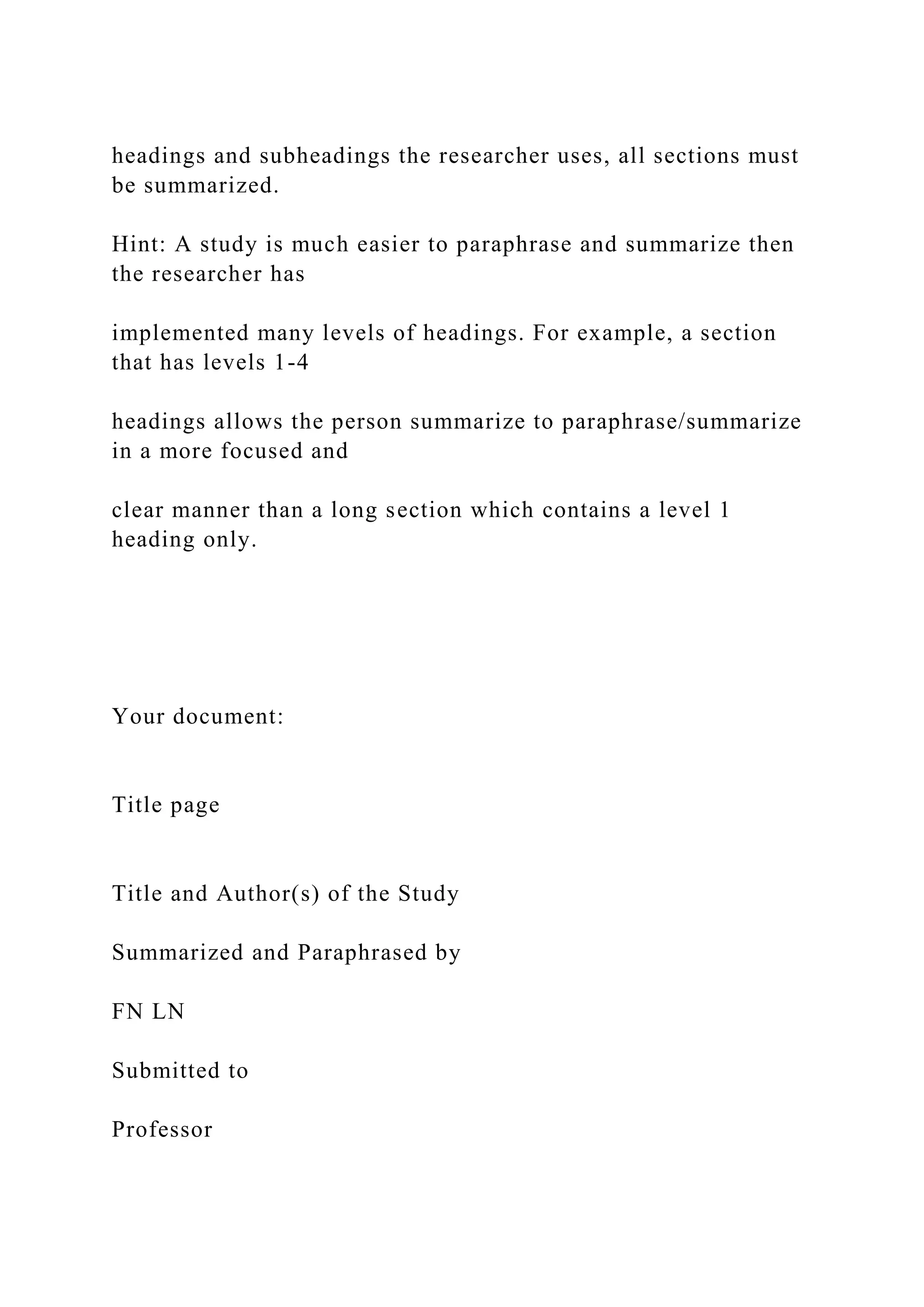 BUS 300 GWAR-Assignment 2 Summarizing and Paraphrasing Bu.docx