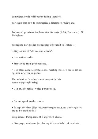 BUS 300 GWAR-Assignment 2 Summarizing and Paraphrasing Bu.docx