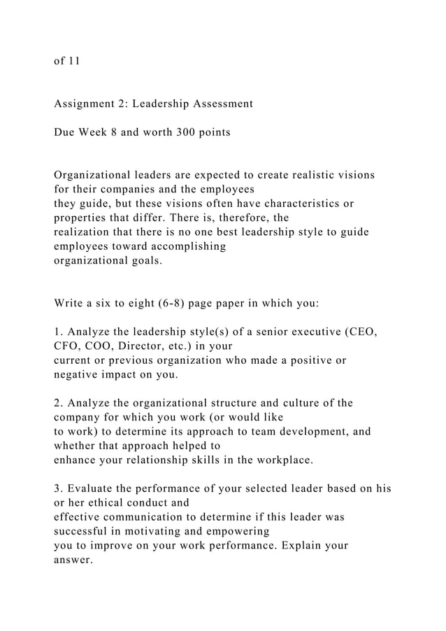 BUS 302 – Assignments and Rubrics © 2014 Strayer Unive.docx